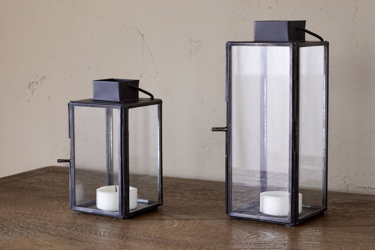 Sia Mini Table Lantern - Black-nkuku